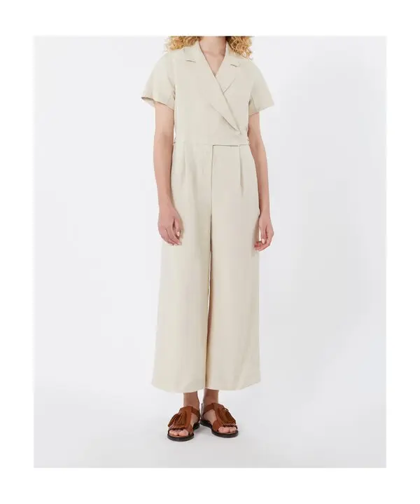 Max Mara Wrap Culotte Jumpsuit - Beige