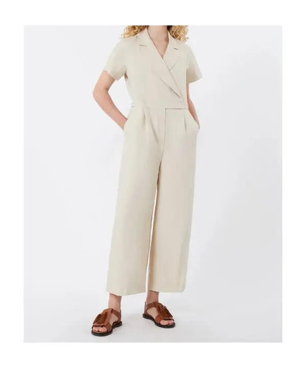 Max Mara Wrap Culotte Jumpsuit - Beige