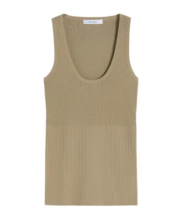 Max Mara Ribbed Tank Top - Khaki