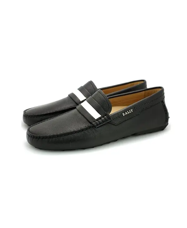 Bally Logo Detail Driving Loafers - Black