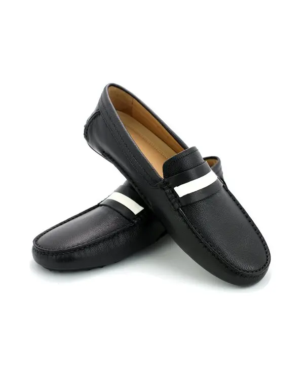 Bally Logo Detail Driving Loafers - Black