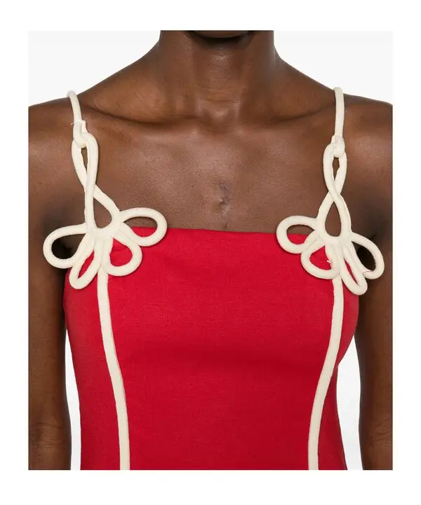 Farm Rio Strappy Square Neck Dress