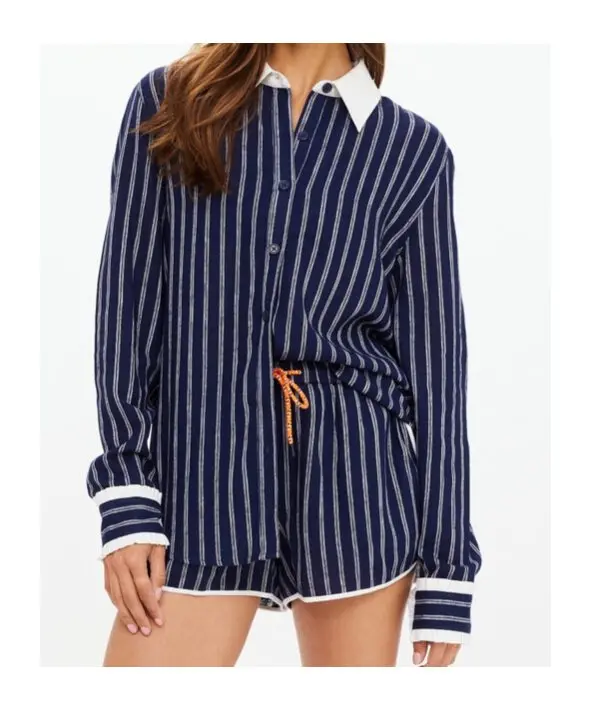 The Upside Belize Striped Shirt - Blue