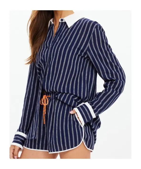 The Upside Belize Striped Shirt - Blue