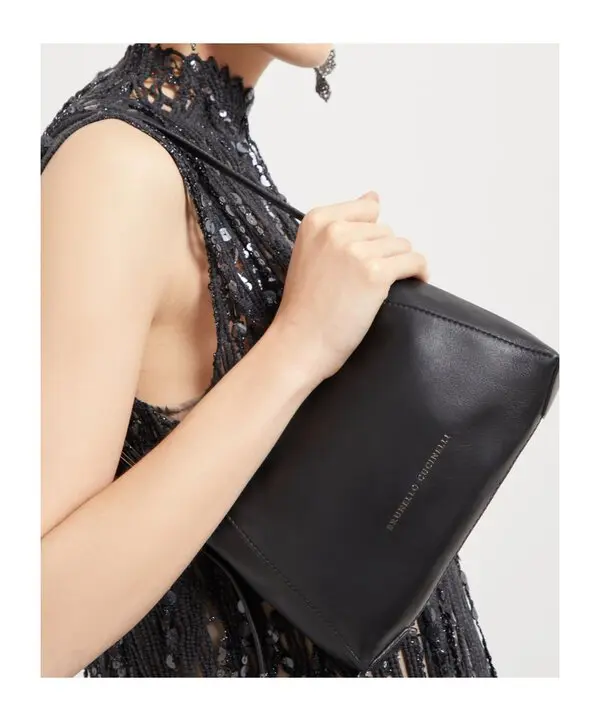 Brunello Cucinelli Leather Shoulder Bag
