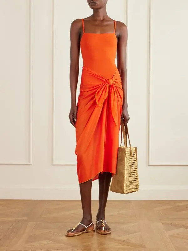 ERES Cabine Sarong With Contrast Piping