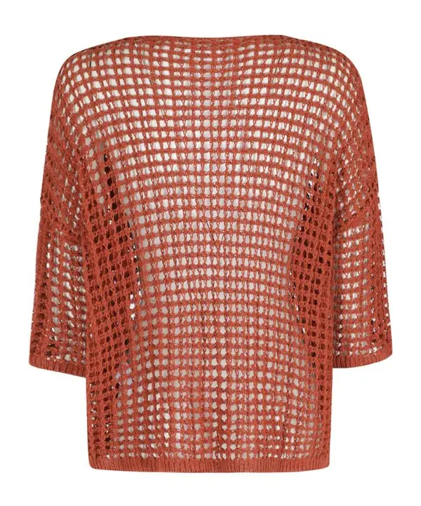 ROBERTO COLLINA Crocheted Crew Neck Cover-up