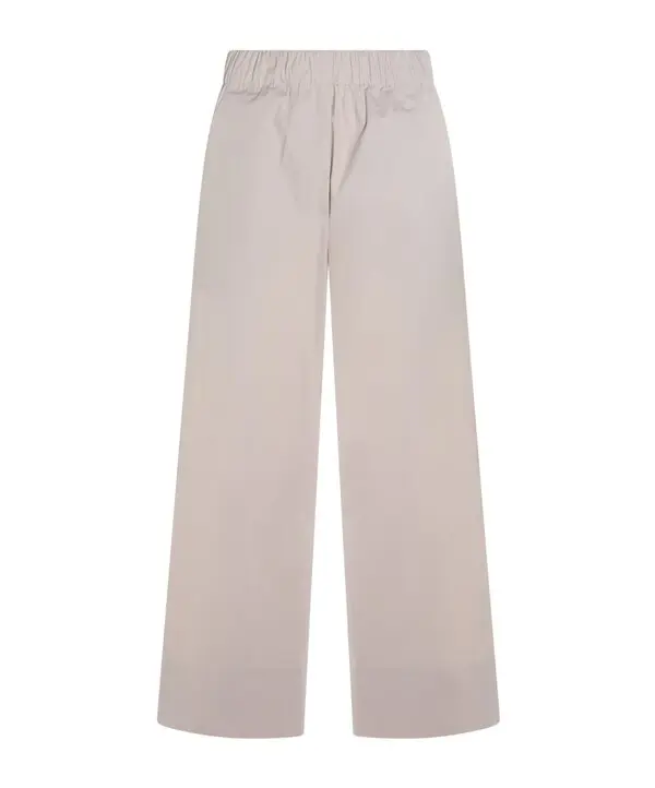 Antonelli Firenze Elastic-waist Wide-leg Pants - White