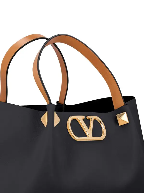 Valentino Garavani Rockstud Medium Tote Bag - Black