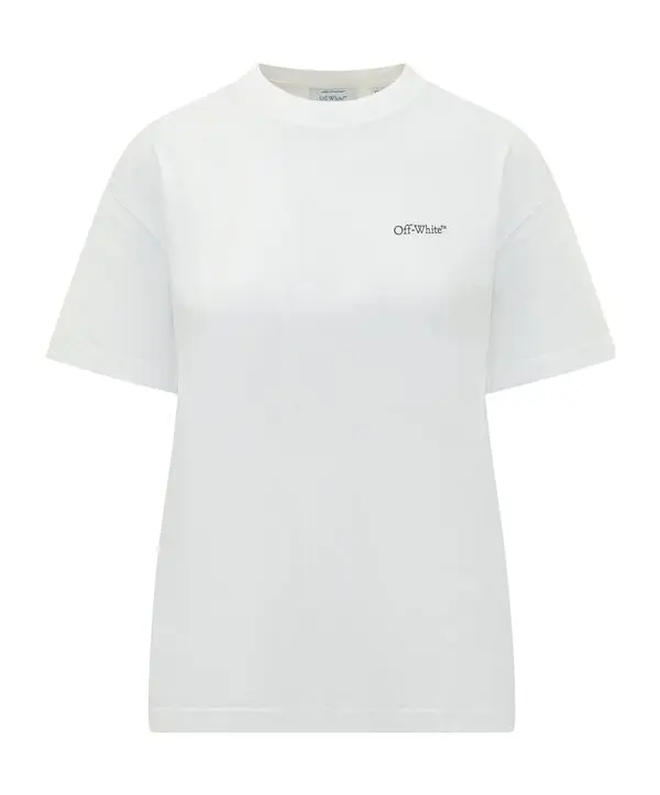 Off-White Floral Logo T-shirt - White