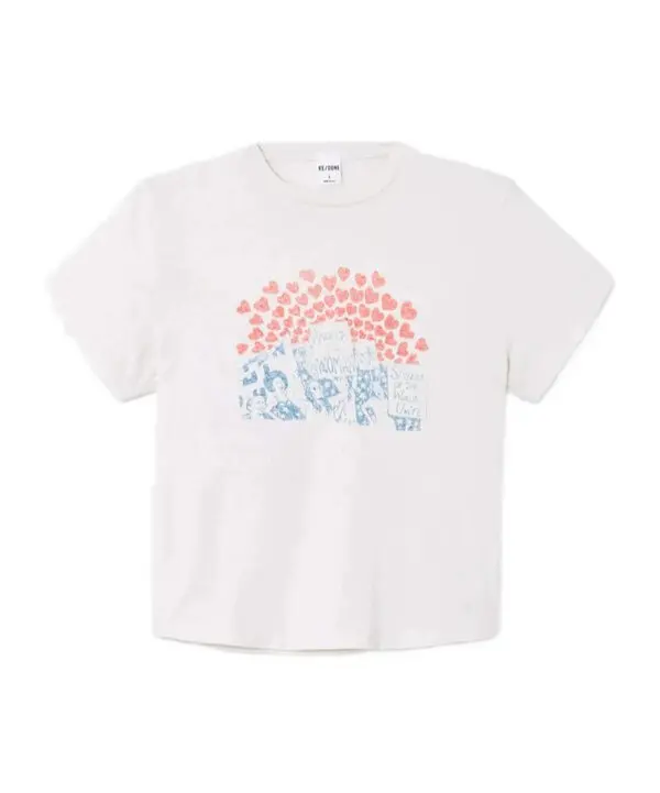 RE/DONE Short-sleeved Graphic T-shirt - Off-white