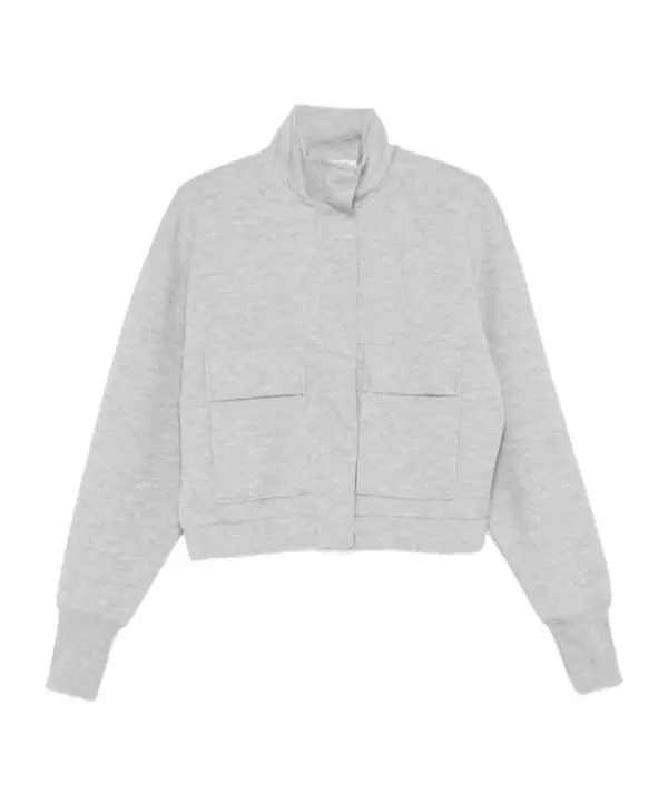 Patrizia Pepe High Neck Zip-up Sweatshirt