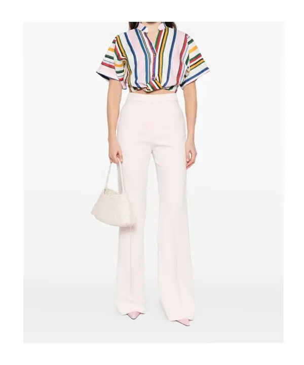 Max Mara High Waisted Tailored Trousers - Pink