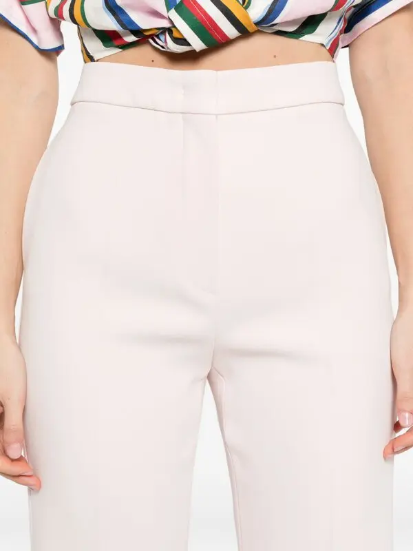 Max Mara High Waisted Tailored Trousers - Pink