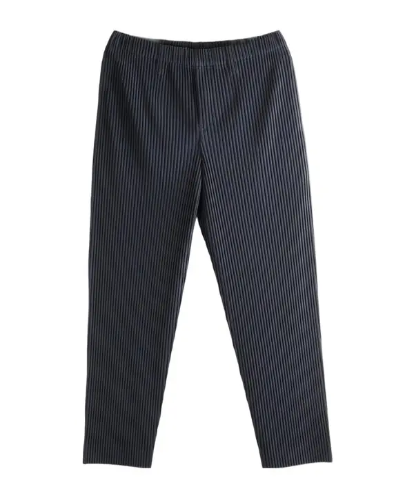 Issey Miyake Homme Plissé Pleated Straight Leg Trousers - Black