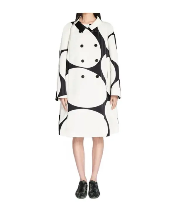 Dries Van Noten Graphic Pattern Double-breasted Coat
