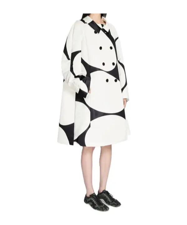 Dries Van Noten Graphic Pattern Double-breasted Coat