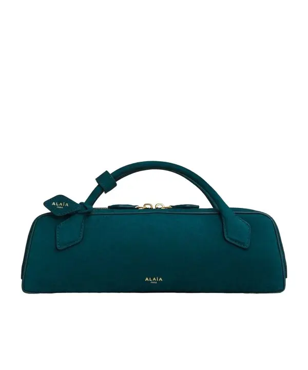 Alaïa Le Teckel Medium Clutch Bag - Peacock Blue