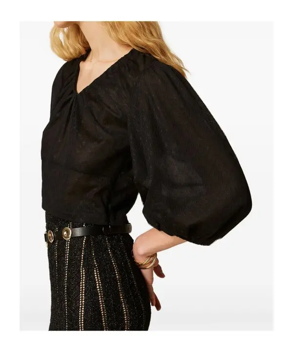 TWINSET Tulle Blouse With Floral Pattern