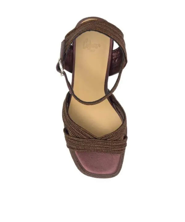 CastaÑer Strappy Block Heel Sandals - Marronosc