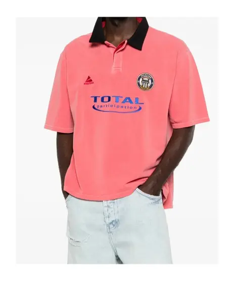 Martine Rose Logo Embroidered Polo Shirt - Multicolor