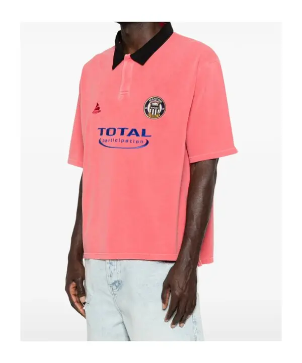 Martine Rose Logo Embroidered Polo Shirt - Multicolor