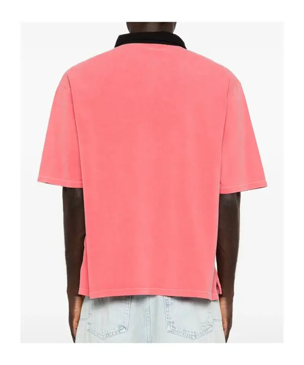 Martine Rose Logo Embroidered Polo Shirt - Multicolor