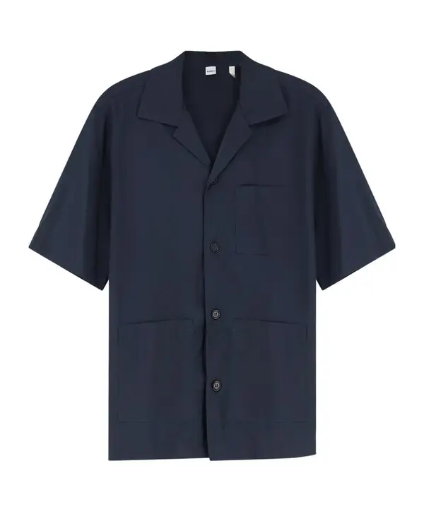 Aspesi Buttoned Short-sleeve Shirt - Black