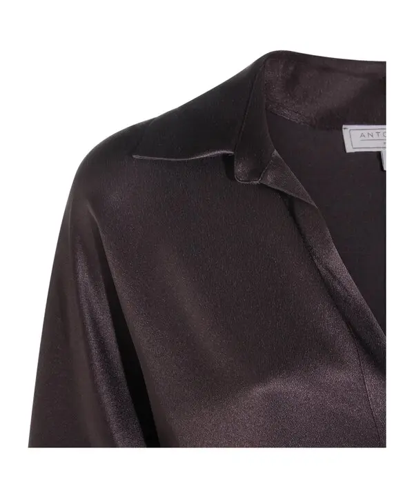 Antonelli Firenze Satin Shirt Dress
