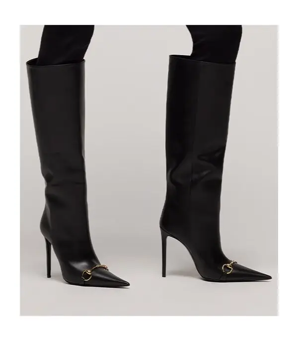 Gucci Donna Slip-on Boot With Horsebit Detail
