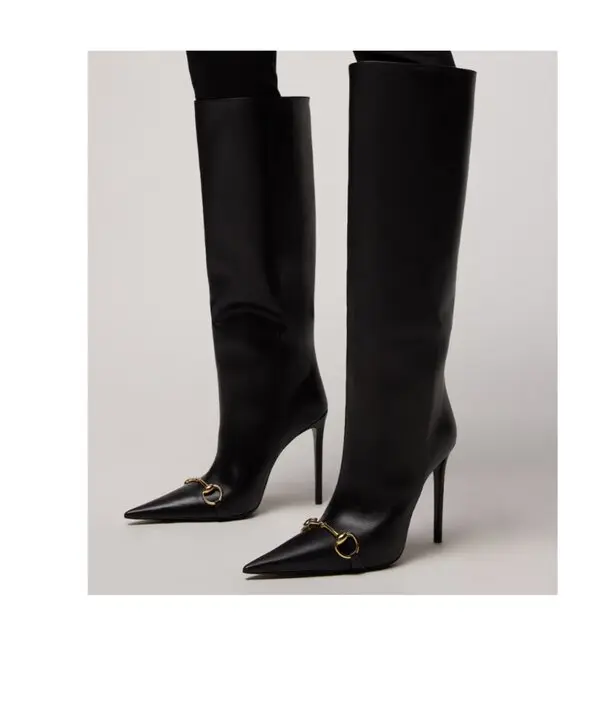 Gucci Donna Slip-on Boot With Horsebit Detail