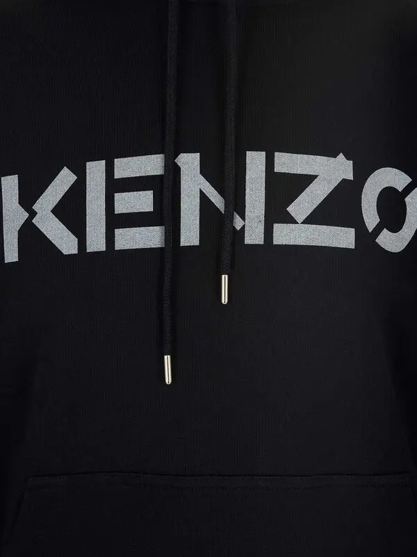 Kenzo Logo Print Hooded Sweatshirt