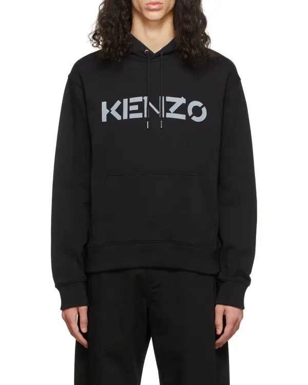 Kenzo Logo Print Hooded Sweatshirt