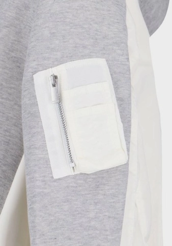 Sacai Contrast Panel Zip Hoodie
