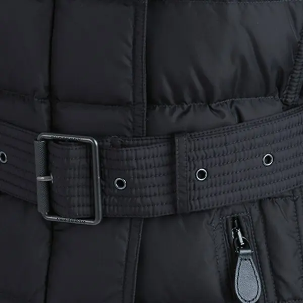 Burberry Quilted Belted Long Sleeve Jacket