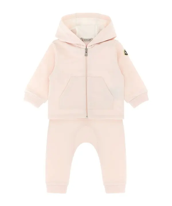 Moncler Zipped Suit Set - Soft Pink