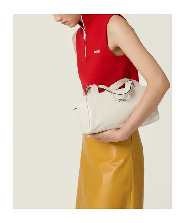 Miu Miu Half-zip Knitted Tank Top
