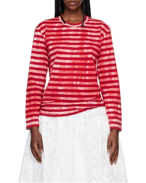Comme Des Garçons Striped Long Sleeve T-shirt