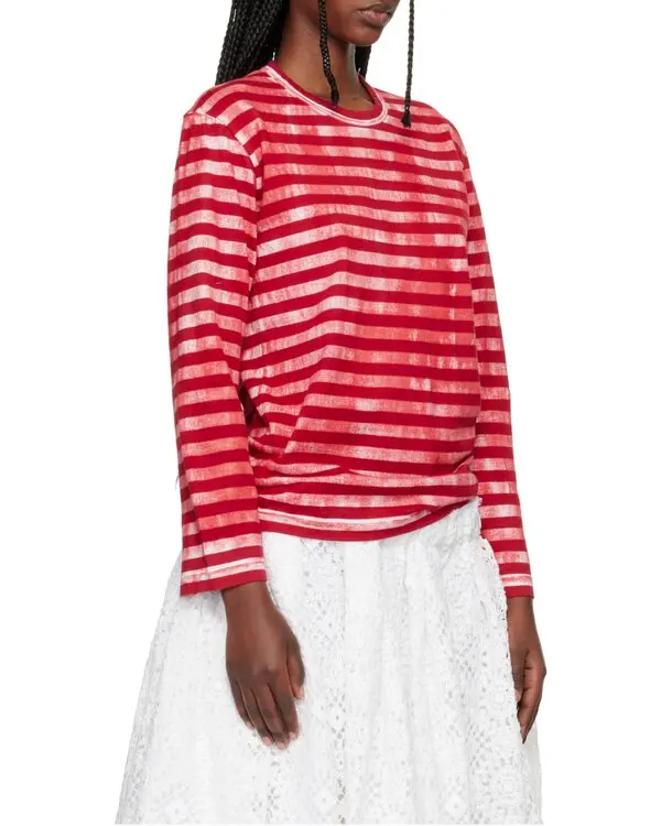 Comme Des Garçons Striped Long Sleeve T-shirt