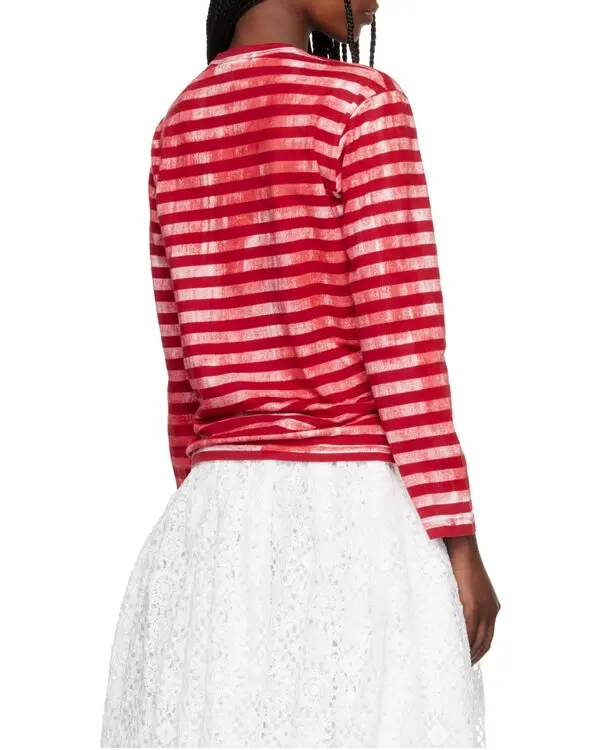 Comme Des Garçons Striped Long Sleeve T-shirt