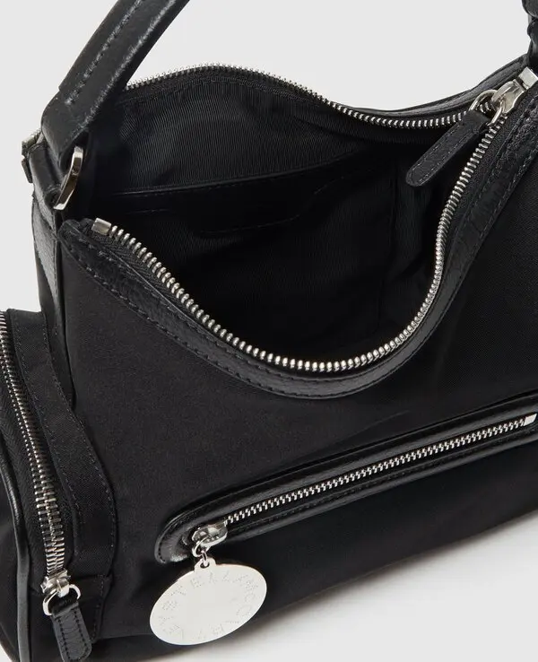 Stella McCartney Pocket Detailed Shoulder Bag - Black