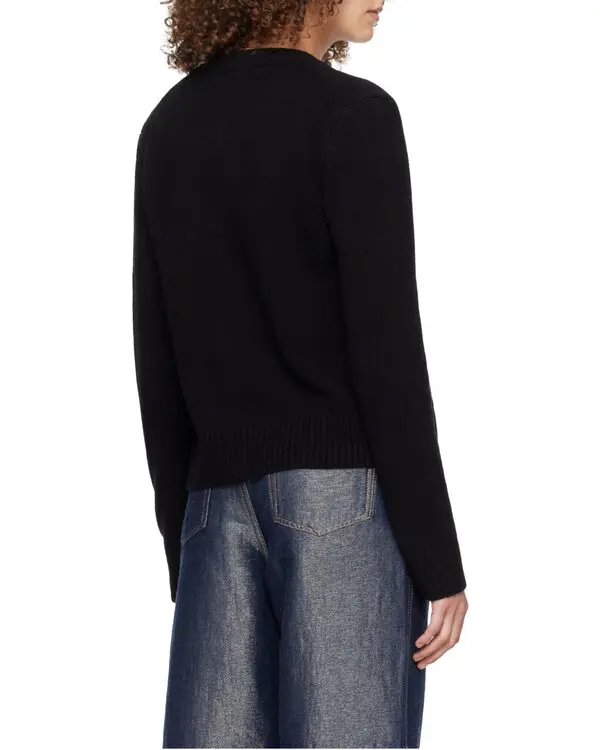 GANNI Wool Mix Cardigan - Black