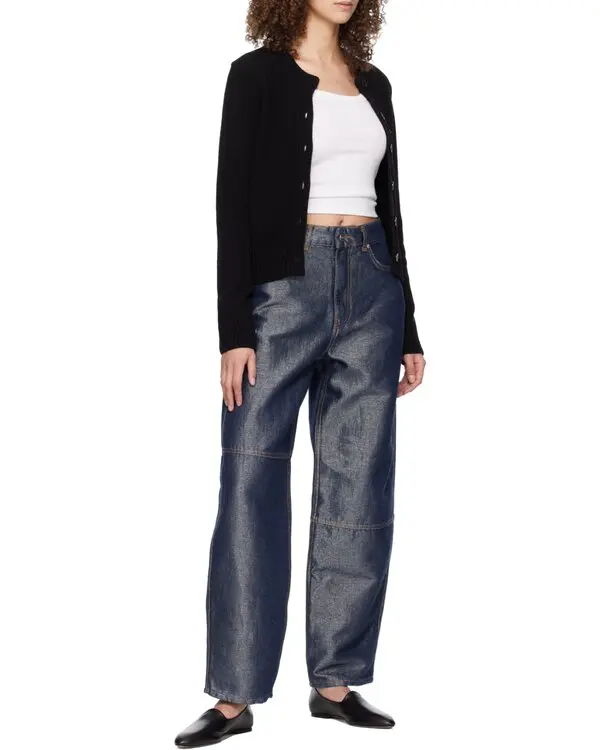 GANNI Wool Mix Cardigan - Black