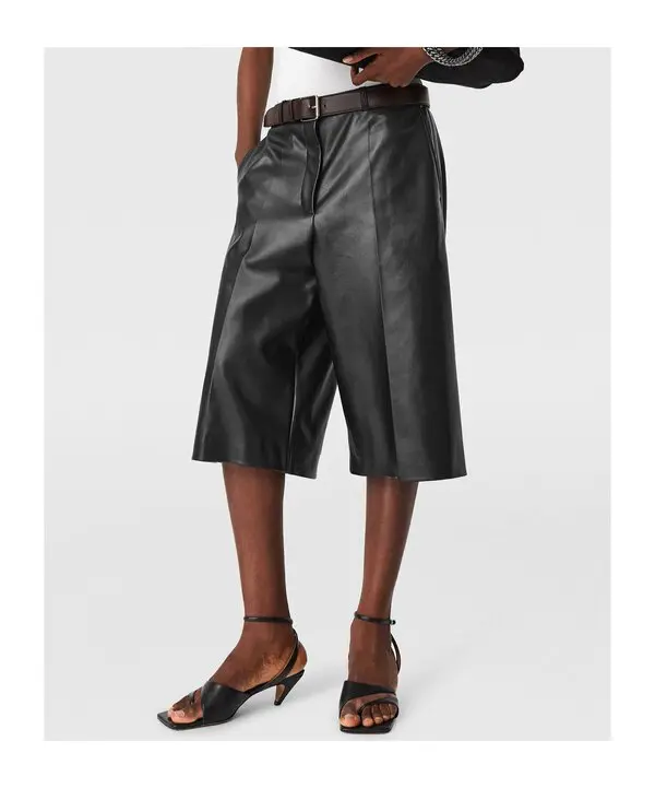 Stella McCartney Wide-leg Vegan Bermuda Shorts