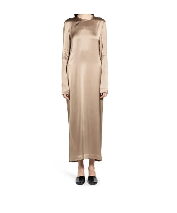 TOTEME Long-sleeved Maxi Dress - Nude