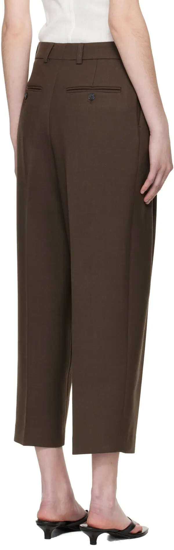 TOTEME Pauli Pleated Tapered Twill Trousers