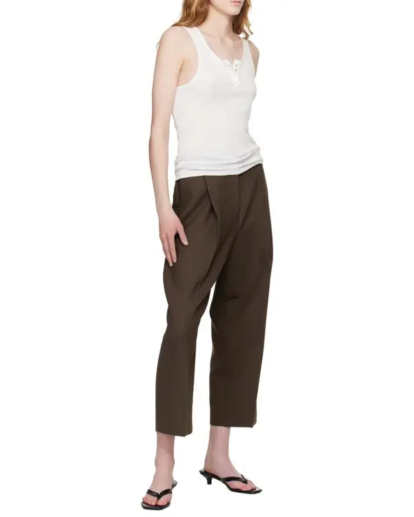 TOTEME Pauli Pleated Tapered Twill Trousers