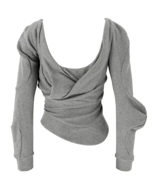 VIVIENNE WESTWOOD Long Sleeve Asymmetrical Top - Grey