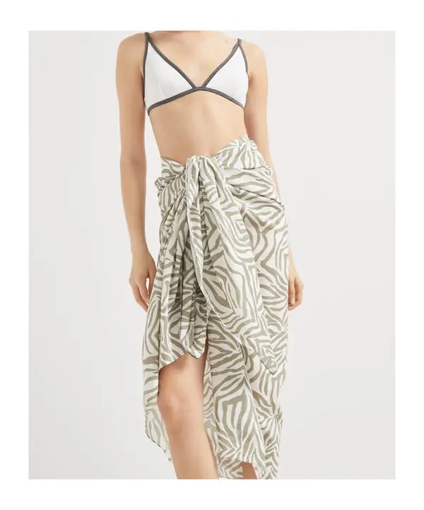 Brunello Cucinelli Ethnic Style Printed Sarong