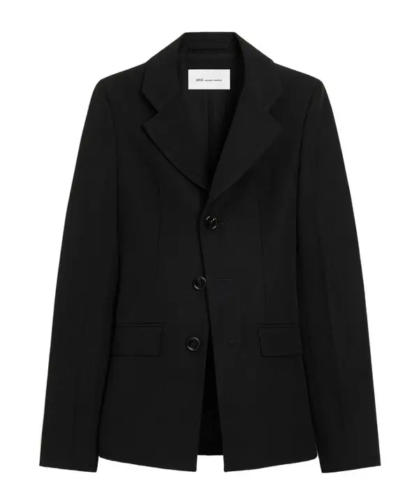 Ami Single-breasted Blazer - Black